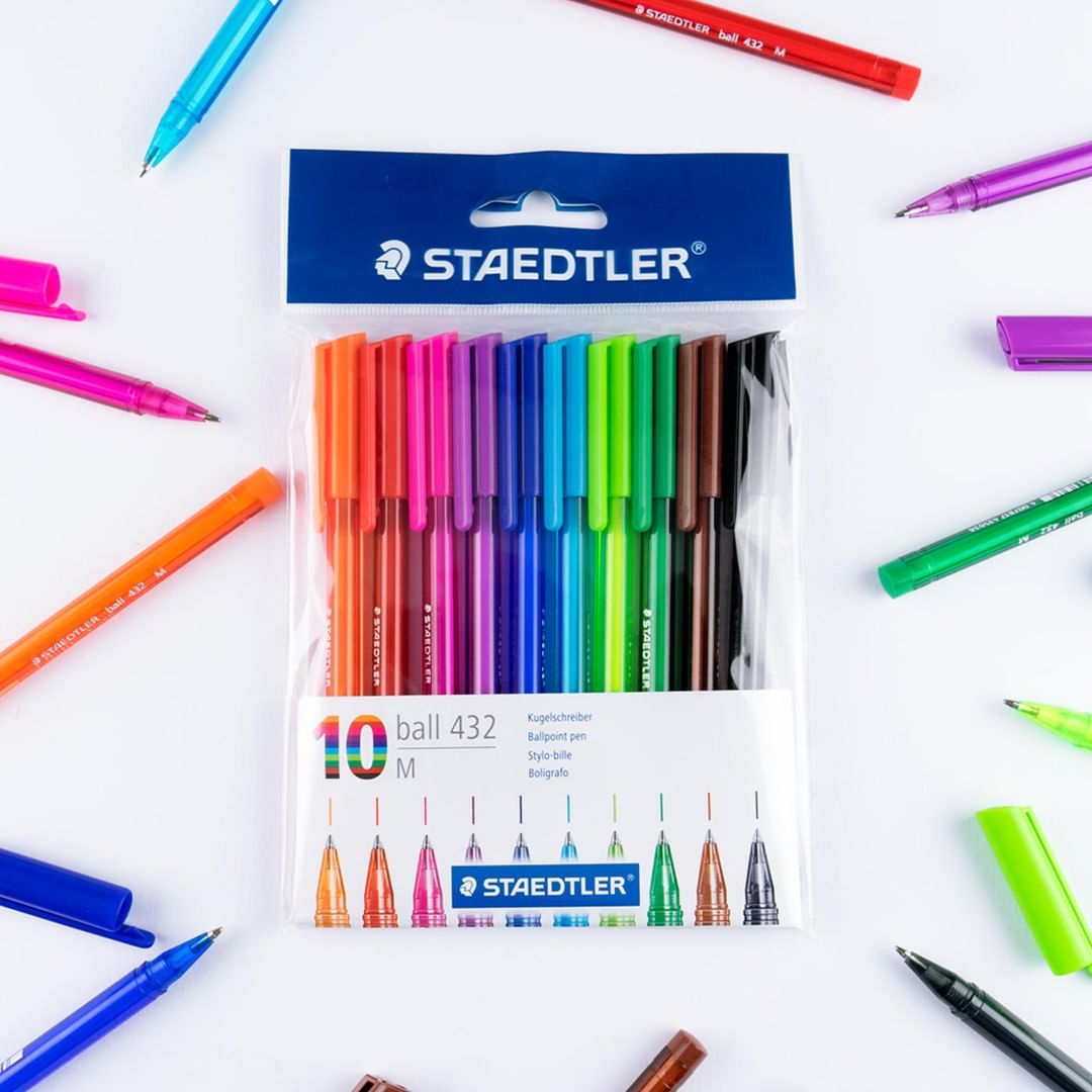 Staedtler Ball 432 Triangular Ballpoint Pen 10 Set – Staedtler Sri Lanka