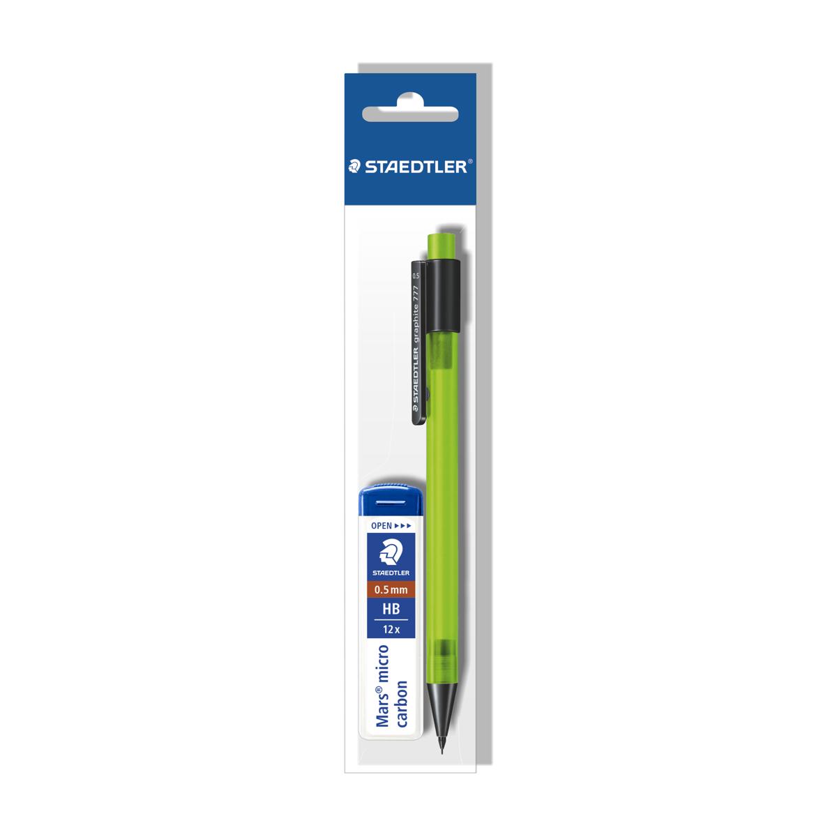 STAEDTLER® Graphite 777 0.5 Mechanical Pencil + free 0.5 lead pack 777 ...