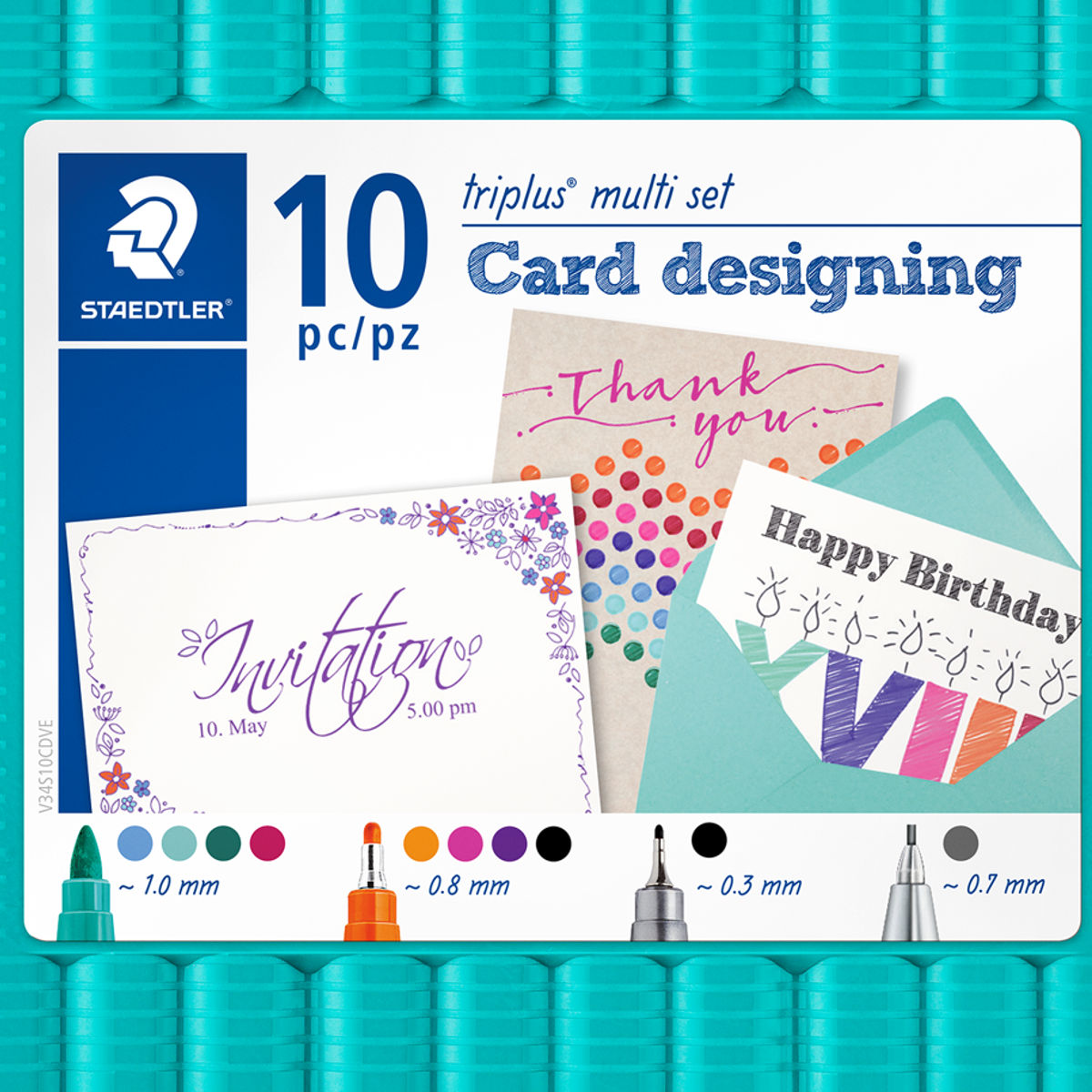 STAEDTLER® triplus® Card Design set of 10 pcs 34 SB10CD – Staedtler Sri ...
