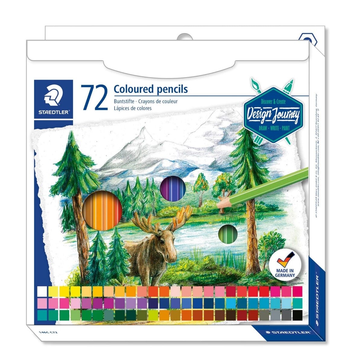 STAEDTLER® Design Journey Colouring Set of 72 Pencils & 48 Soft Pastels ...